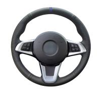 China Modern Black Genuine Leather Steering Wheel Cover for BMW Z4 E89 2009-2016 Easy to Install for sale