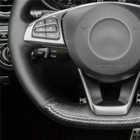 China Mercedes GLC X253 C E S SL GLE CLA CLS Class AMG C43 Carbon Fiber Steering Wheel Cover for sale
