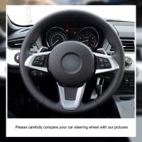 China Modern Black Genuine Leather Steering Wheel Cover for BMW Z4 E89 2009-2016 Easy to Install for sale