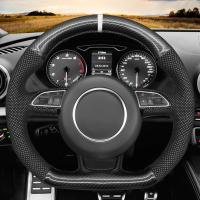 China Entry Luxury Steering Wheel Cover for Audi A5 A7 RS5 S3 S4 S5 S6 S7 SQ5 2014-2018 for sale