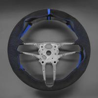 China Customized Color Leather Steering Wheel Cover for Porsche 911 992 Taycan 2020 2021 2022 for sale