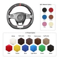 China Steering Wheel Cover for Mercedes AMG GT C63 C63S CLA45 CLS E43 E63S GLC63 GLE63 S3 SLC43 for sale