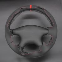 China DIY Leather and Suede Hand Stitch Steering Wheel Cover for SANATA 2004 300/350 fit for sale