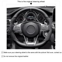 China Steering Wheel Cover for Mercedes AMG GT C63 C63S CLA45 CLS E43 E63S GLC63 GLE63 S3 SLC43 for sale