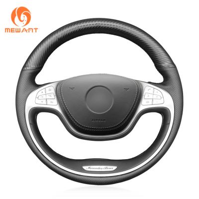China MEWANT Customized Color Steering Wheel Cover for Mercedes-Benz S-Class W222 2014-2017 for sale