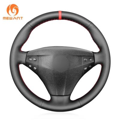 China Mercedes-Benz C-Class W203 2001-2004 Blue Artificial Leather 3-Spoke Wheel Steering Cover for sale
