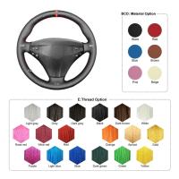 China Mercedes-Benz C-Class W203 2001-2004 Blue Artificial Leather 3-Spoke Wheel Steering Cover for sale