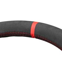 China Material Type Suede Full Suede Steering Wheel Cover for Porsche Macan Colors Black for sale