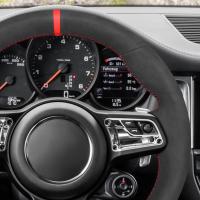 China Material Type Suede Full Suede Steering Wheel Cover for Porsche Macan Colors Black for sale