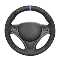 China BMW 1Series 3 series X1 M3 2007-2011 Soft Suede Genuine Leather Steering Wheel Cover for sale