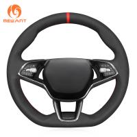 China Black Artificial Leather Anti-Slip Steering Wheel Cover for Skoda Fabia 2021-2023 Model for sale