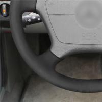 China Hand Sewing Suede Steering Wheel Cover for Mercedes-Benz W202 CL-Class C140 E-Klasse for sale