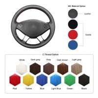 China Hand Sewing Genuine Leather Steering Wheel Cover for Mercedes-Benz W639 Viano Vito Valente for sale