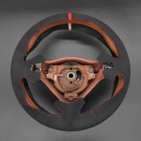 China Genuine Leather and Suede Steering Wheel Cover for Porsche 911 Turbo 996 Year 1997-2001 for sale