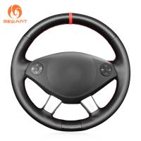China Black Suede Hand Stitched Steering Wheel Cover for Mercedes-Benz W639 Viano Vito Valente for sale
