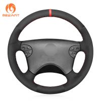China 20*15*7cm Hand Sewing Soft Suede Steering Wheel Cover for Mercedes-Benz W208 C208 W210 W463 E-Class E320 CLK for sale