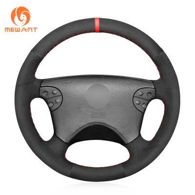 China 20*15*7cm Hand Sewing Soft Suede Steering Wheel Cover for Mercedes-Benz W208 C208 W210 W463 E-Class E320 CLK for sale