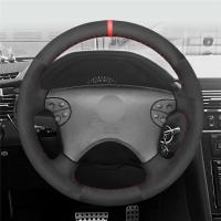 China 20*15*7cm Hand Sewing Soft Suede Steering Wheel Cover for Mercedes-Benz W208 C208 W210 W463 E-Class E320 CLK for sale