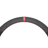 China 20*15*7cm Hand Sewing Soft Suede Steering Wheel Cover for Mercedes-Benz W208 C208 W210 W463 E-Class E320 CLK for sale