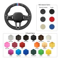 China Black Suede Steering Wheel Cover for BMW X1 X2 M Sport 2 Series iX1 iX2 2022 2023 2024 for sale