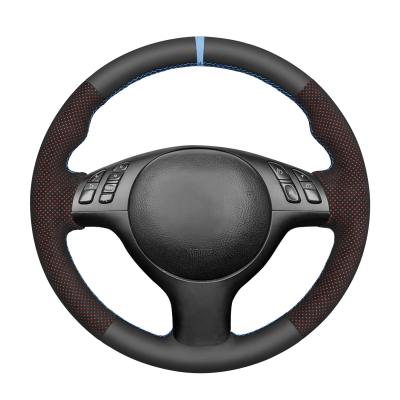 China Customized Soft Suede Steering Wheel Cover for BWM 3 series X5 Z3 2000 2001 2002 2003 2004 for sale
