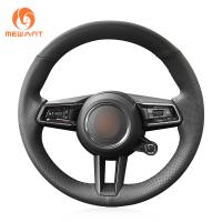 China Leather Steering Wheel Cover for Porsche Macan Panamera Taycan 2020 2021 2022 2023 for sale