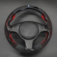China Customized Soft Suede Steering Wheel Cover for BWM 3 series X5 Z3 2000 2001 2002 2003 2004 for sale