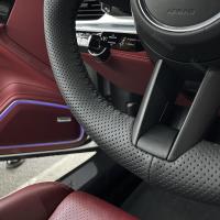 China Leather Steering Wheel Cover for Porsche Macan Panamera Taycan 2020 2021 2022 2023 for sale