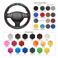 China Customized Soft Suede Steering Wheel Cover for BWM 3 series X5 Z3 2000 2001 2002 2003 2004 for sale