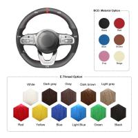 China Upgrade Your Mercedes-Benz with this Hand Sewing Steering Wheel Cover Express Delivery for sale