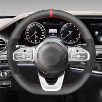 China Upgrade Your Mercedes-Benz with this Hand Sewing Steering Wheel Cover Express Delivery for sale