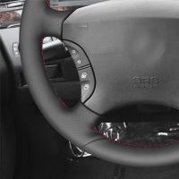 China Blue Artificial Leather Steering Wheel Cover for CL-Class C215 S-Class W220 2000-2006 for sale