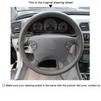 China CLK-Class W208 C208 E-Class W210 G-Class W463 2000 2001 2002 2003 Custom Hand Sewing Steering Wheel Cover for sale