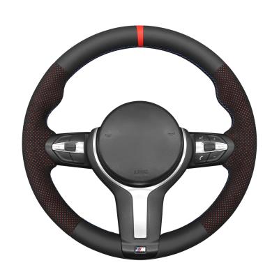 China Handcrafted Steering Wheel Cover for BMW M Sport 1-5 series X1 X2 X3 X4 X5 2013-2019 for sale