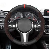 China Handcrafted Steering Wheel Cover for BMW M Sport 1-5 series X1 X2 X3 X4 X5 2013-2019 for sale