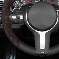 China Handcrafted Steering Wheel Cover for BMW M Sport 1-5 series X1 X2 X3 X4 X5 2013-2019 for sale