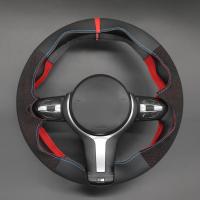 China Handcrafted Steering Wheel Cover for BMW M Sport 1-5 series X1 X2 X3 X4 X5 2013-2019 for sale