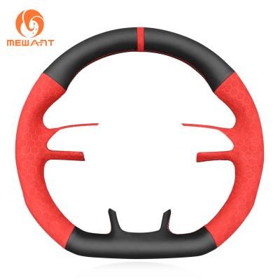China Soft Athsuede Embossed Steering Wheel Cover for Audi A5 Quattro 2011-2016 RS5 RS7 SQ5 for sale