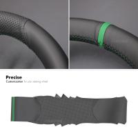 China Durable Leather Steering Wheel Wrap for Porsche 911 992 Macan Panamera Taycan 2019-2022 for sale