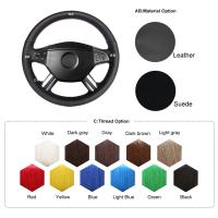 China Leather Steering Wheel Cover for Mercedes-Benz GL-Class X164 M-Class 2006 2007 2008 for sale