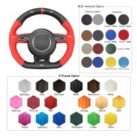 China Soft Athsuede Embossed Steering Wheel Cover for Audi A5 Quattro 2011-2016 RS5 RS7 SQ5 for sale