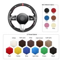 China Beige Hand Sewing Soft Suede PU Leather Steering Wheel Cover for Mercedes-Benz A-Class E-Class W177 W205 C118 W213 W463 W167 Sprinter for sale