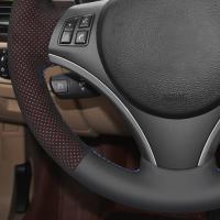 China Soft Suede Leather Strip DIY Steering Wheel Cover for BMW 1 Series E 3 Series E X1 M3 for sale