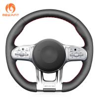 China Hand Stitching Genuine Nappa Leather Steering Wheel Cover for E63 AMG S W213 W205 W222 for sale