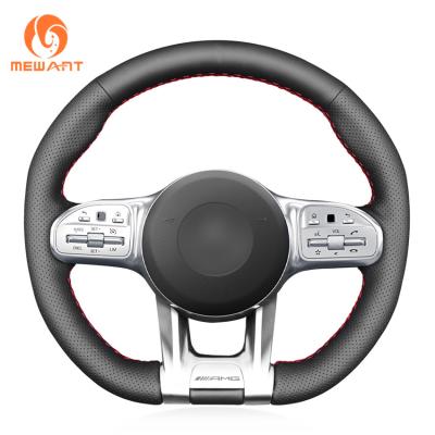 China Hand Stitching Genuine Nappa Leather Steering Wheel Cover for E63 AMG S W213 W205 W222 for sale