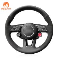 China 20*15*7cm Soft Suede Leather Steering Wheel Cover Audi A3 A4 A5 S3 S4 S5 RS 4 2015-2022 for sale