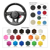 China 20*15*7cm Soft Suede Leather Steering Wheel Cover Audi A3 A4 A5 S3 S4 S5 RS 4 2015-2022 for sale
