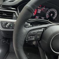 China Leather Steering Wheel Cover for Audi A3 A4 A5 S3 S4 S5 RS 4 2015-2022 3-Spoke Wheel for sale