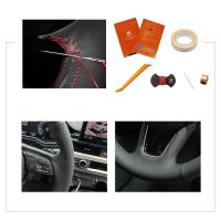 China Leather Steering Wheel Cover for Audi A3 A4 A5 S3 S4 S5 RS 4 2015-2022 3-Spoke Wheel for sale