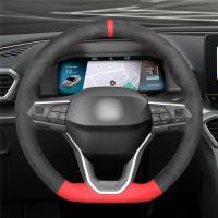 China MEWANT Alcantera Steering Wheel Covers for Seat Leon Cupra Leon Ateca Tarraco 2020-2021 for sale